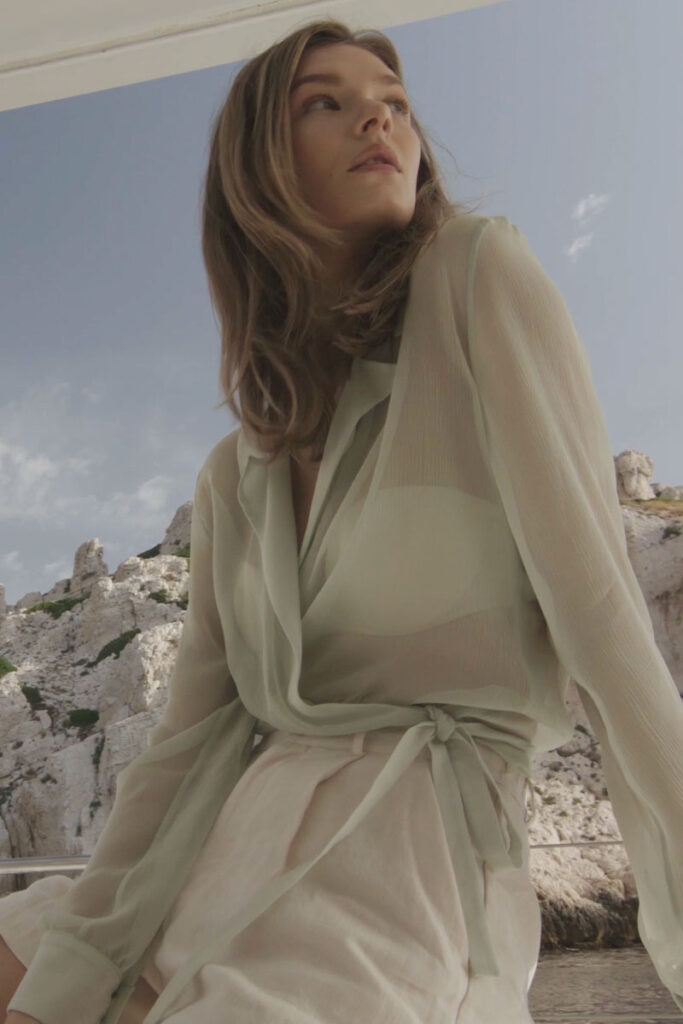 Eva Blouse Mint | Anse Victorin